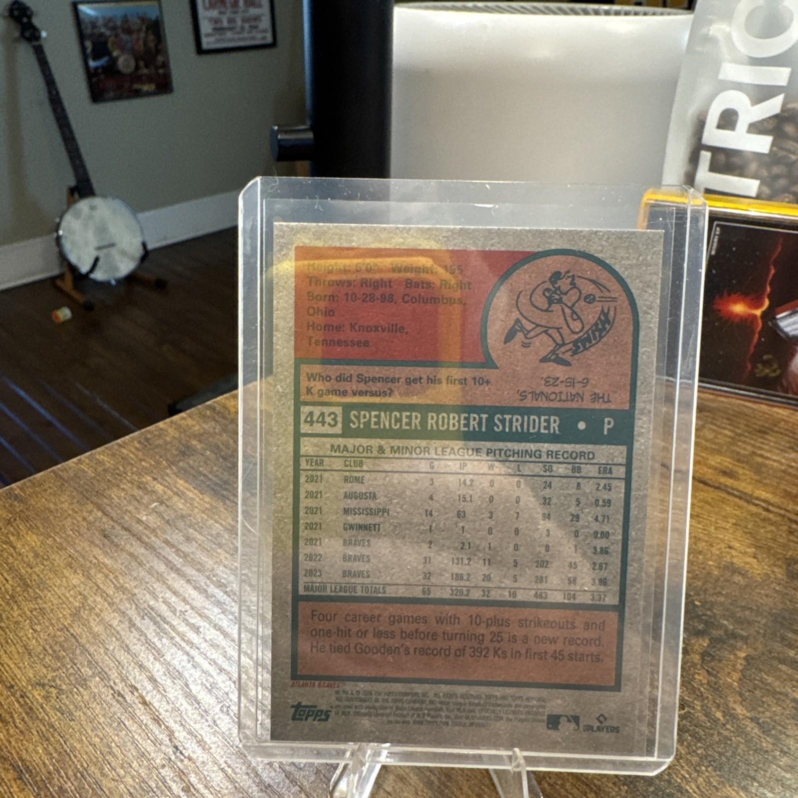 2024 Topps Heritage High Number - Spencer Strider #443 Chrome Black ...