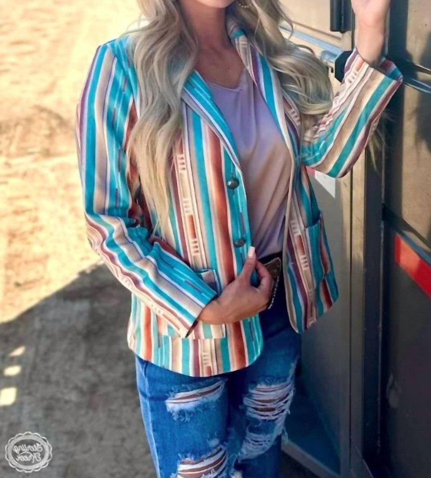 Sterling Kreek Serape Lights Blazer Size XS | eBay