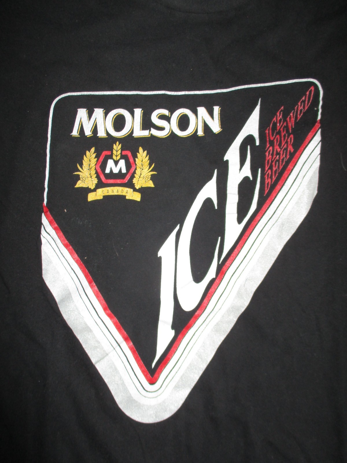 Vintage Q-Tees Label - MOLSON CANADIAN Ice Brewed Beer (XL) T-Shirt | eBay
