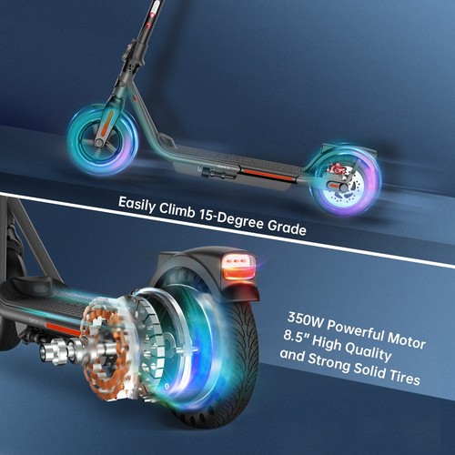 HY-B15 ADULT ELECTRIC SCOOTER LONG RANGE HIGH SPEED 8.5 INCH 300W PEAK ...