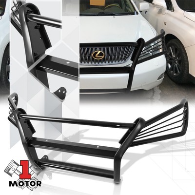 Black Mild Steel Grille/Brush/Headlight Guard for 04-09 Lexus RX330 ...
