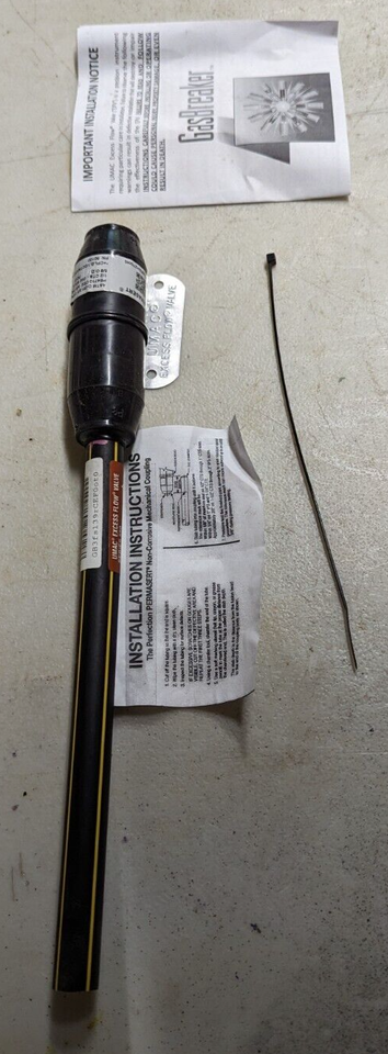 Gasbreaker Excess Flow Valve UMAC Series 550 1/2" CTS PF-50100 (GKG) | eBay
