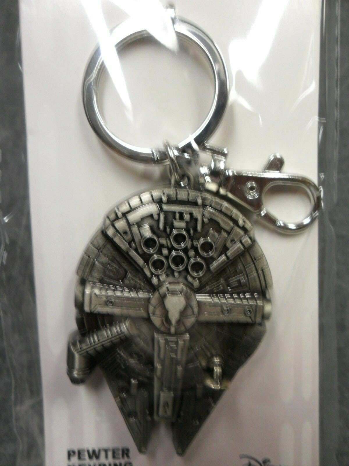 Star Wars NEW * Millennium Falcon Pewter Key Chain * Metal Monogram ...