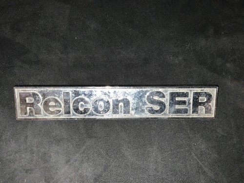 Vintage RELCON SER metal Advertising Machine Name Plate Emblem Sign | eBay