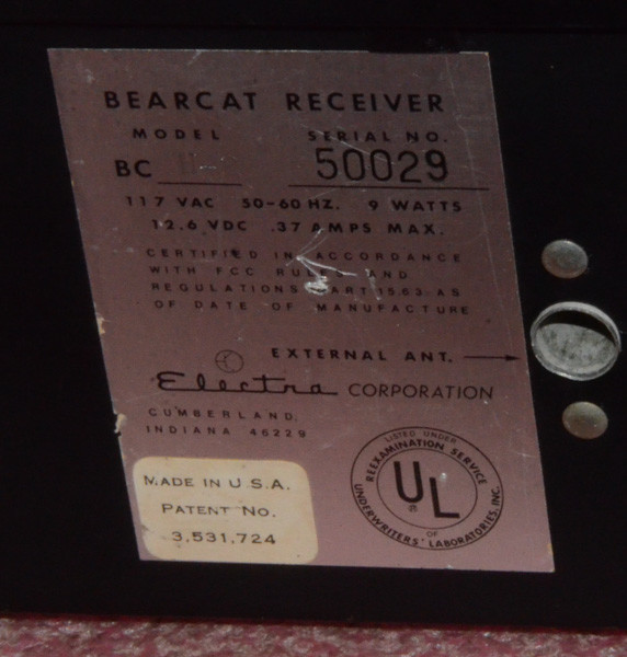 Vintage Electra Bearcat Receiver Model BC11-2 | eBay