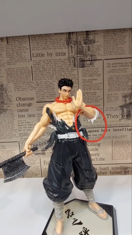 Gyomei Himejima Figure, Stone Hashira Demon Slayer Kimetsu No Yaiba ...