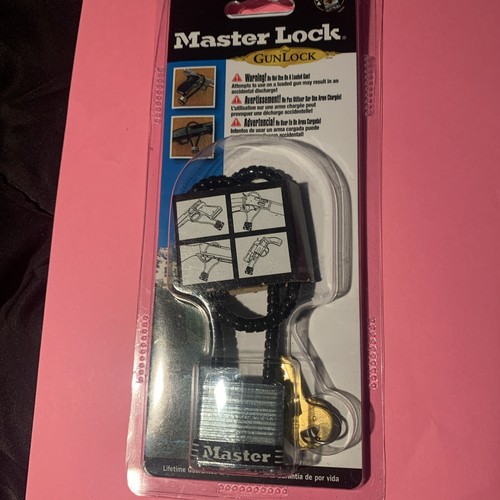 Master Lock Braided Stainless Steel Cable Gun Lock Scratch Resistant 2 ...