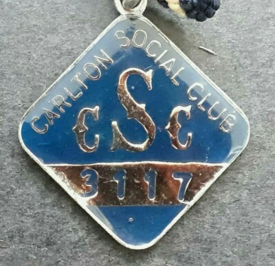 1981-2 Carlton Social Club Membership Badge on cord | eBay Australia