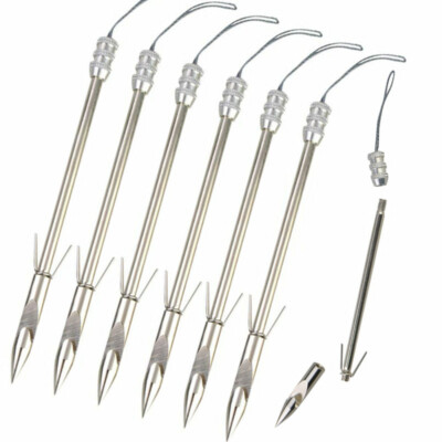 Slingshot Dart Fishing Barbed Broadhead Bowfishing Arrow Stainless ...