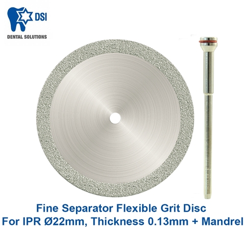 DSI Flexible Diamond Separator IPR Disk Ø22mm Single Sided Fine Thick 0 ...