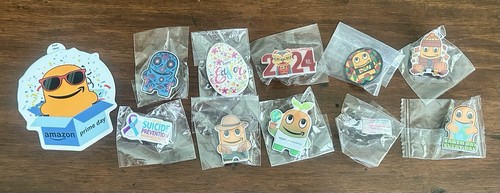 Amazon Peccy Pin Lot 10-Piece Assortment, Random Selection & Sticker | eBay