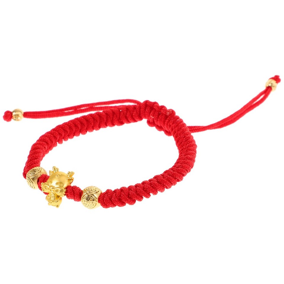 Dragon Year Bracelet Red Wrist Chain Protection Braided Bracelet Wrist ...