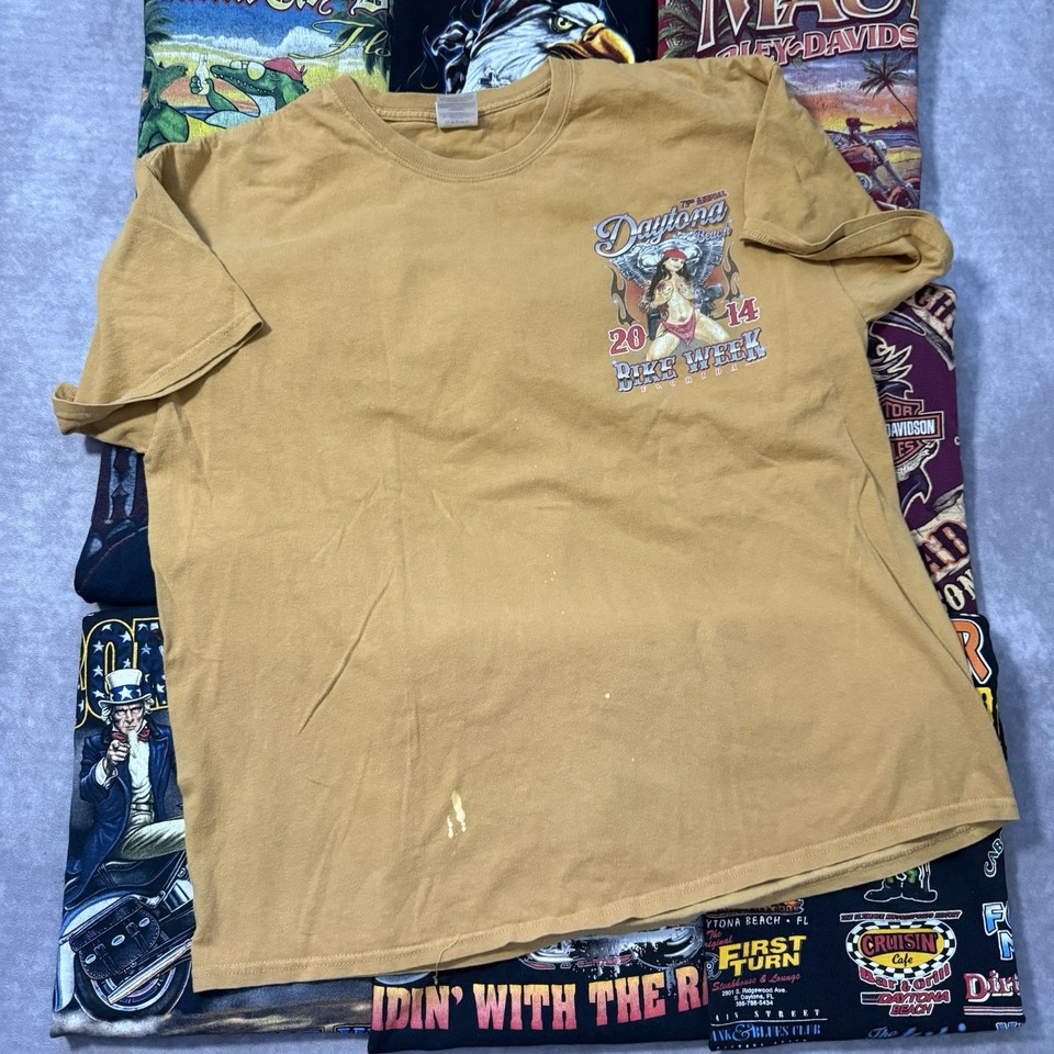 Vintage Lot 10 Bike Week Harley Shirts Wholesale Bundle Bike Week Biker ...