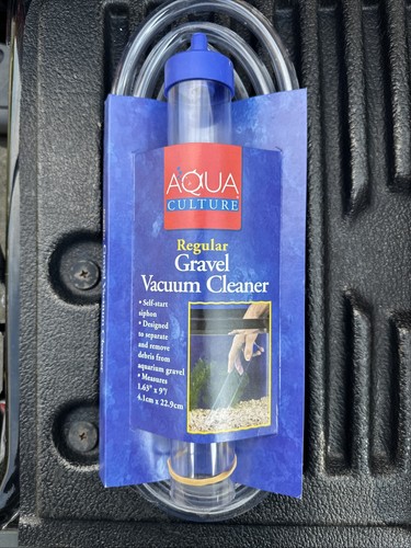 NEW AQUA CULTURE REGULAR GRAVEL VACUUM CLEANER AQUARIUM FISH TANK ...