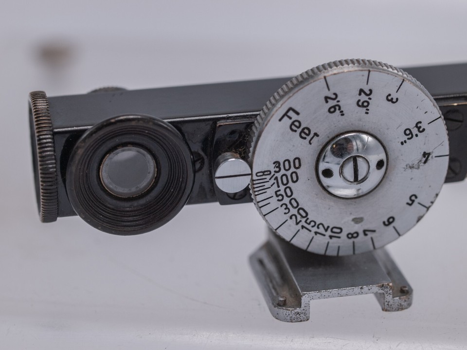 Leitz Leica FOKOS External Shoe Mounted Rangefinder Black Paint w/ Rare ...