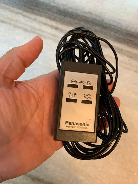 Vintage Panasonic Top Load VCR VHS Player PV-1222A Silver Tested Works ...