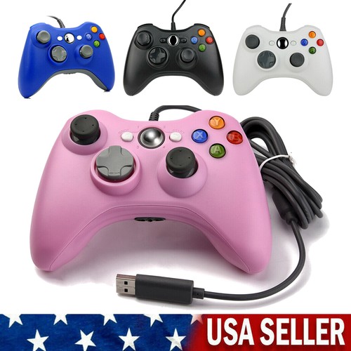 Wired Xbox 360 Controller USB Gamepad Joystick Matte Console for Micro ...