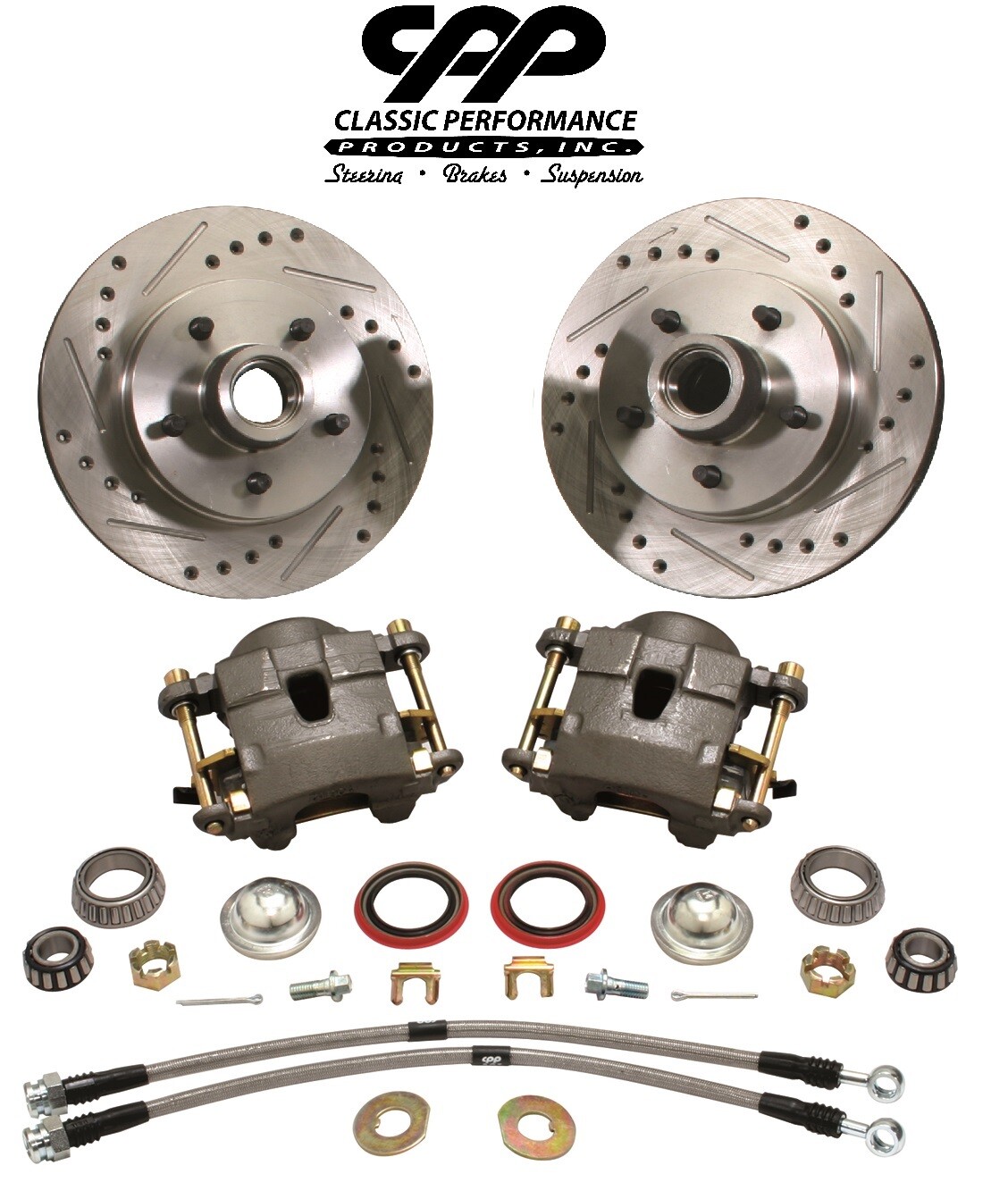 1960-72 Chevy C10 GMC Truck Deluxe Front Disc Brake Wheel Component Kit ...
