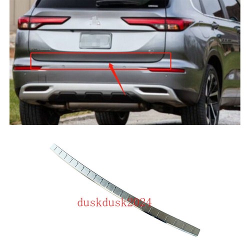 For Mitsubishi Outlander 2022-2023 Black Steel Rear Bumper Protector ...