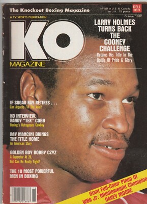 KO MAGAZINE LARRY HOLMES BOXING HOFer COVER OCTOBER 1982 | eBay