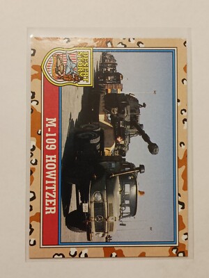 M-109 HOWITZER - 1991 TOPPS DESERT STORM 2nd SERIES CARD #107 | eBay