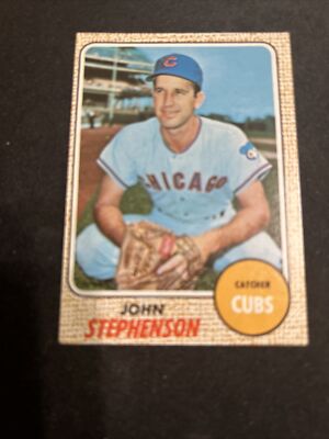 1968 Topps Baseball Card #83 John Stephenson Chicago Cubs Nm Free ...