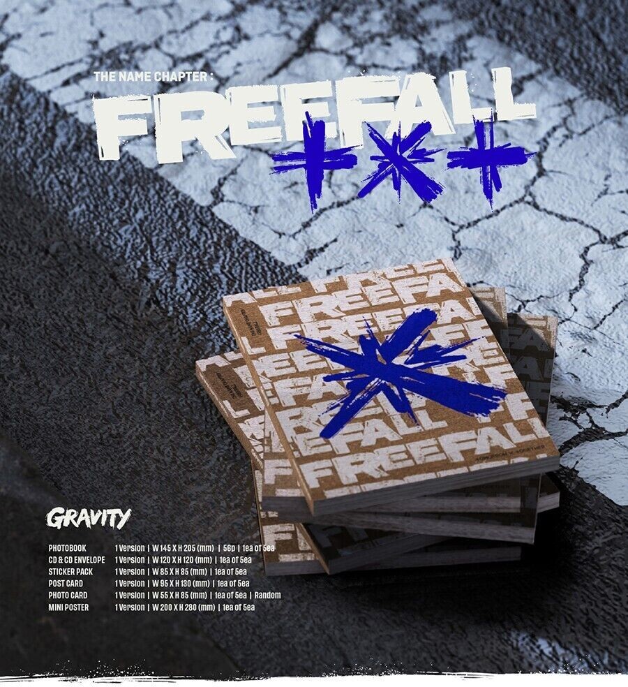 TXT [THE NAME CHAPTER:FREEFALL] Album GRAVITY Ver SOOBIN/CD+Buch+2 ...