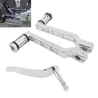Heel Toe Shifter Lever Shift Rod Lever Arm For Harley Softail FLSL Fat ...