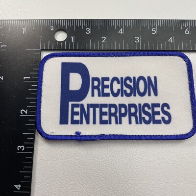 Vtg PRECISION ENTERPRISES Advertising Patch O21I | eBay