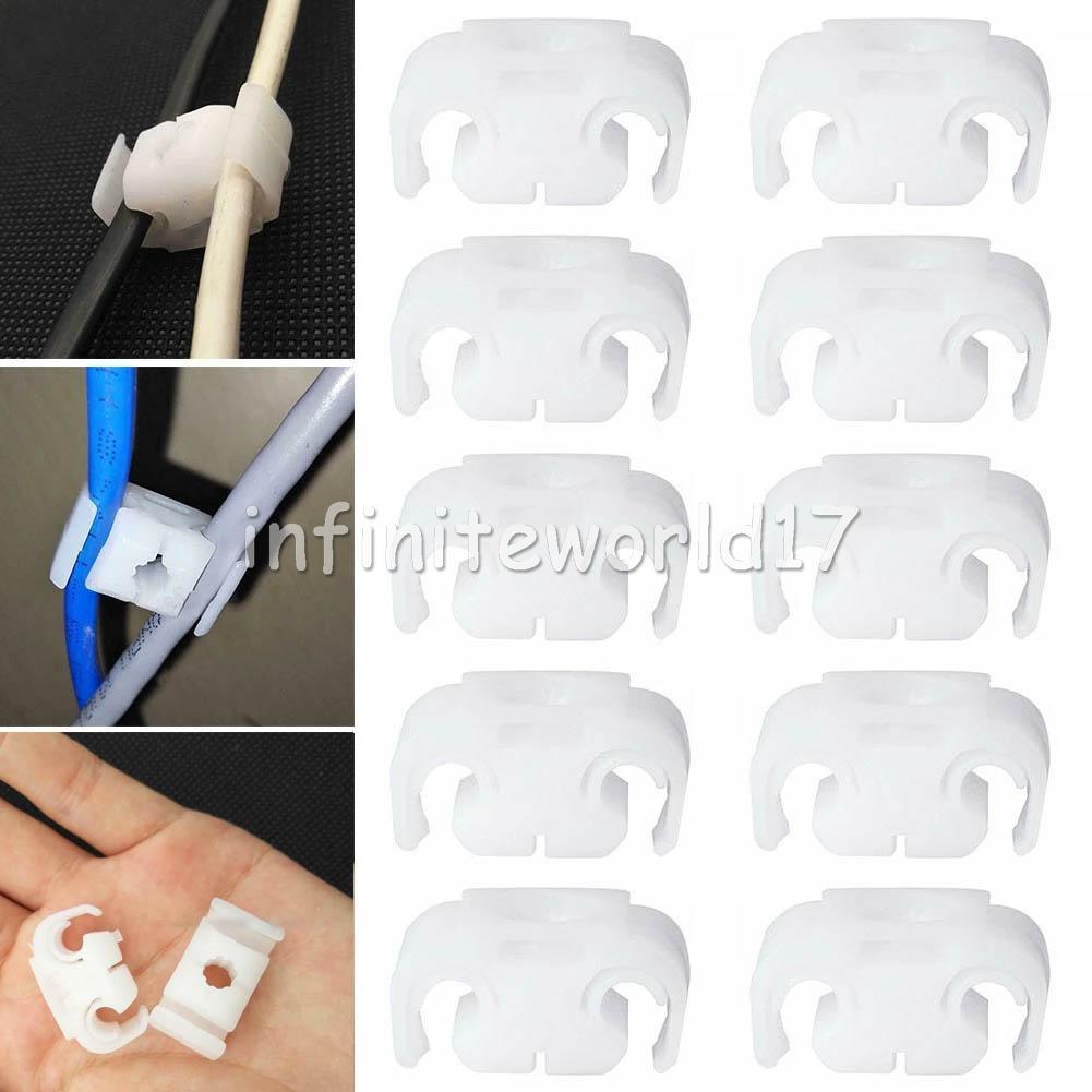 Pack of 40 Brake Line Clips - WHITE - Suitable for 5mm (3/16") Brake ...