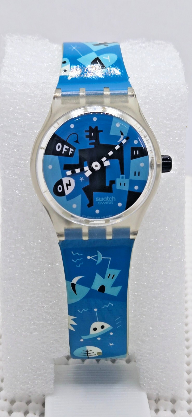 1995 Vtg Swatch Musical Faces Running Man Swiss Made … - Gem