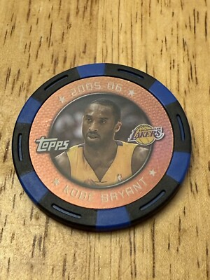 TOPPS POKER CHIP 2005 - 06 REFRACTOR 273/299 KOBE BRYANT LAKERS ALL ...