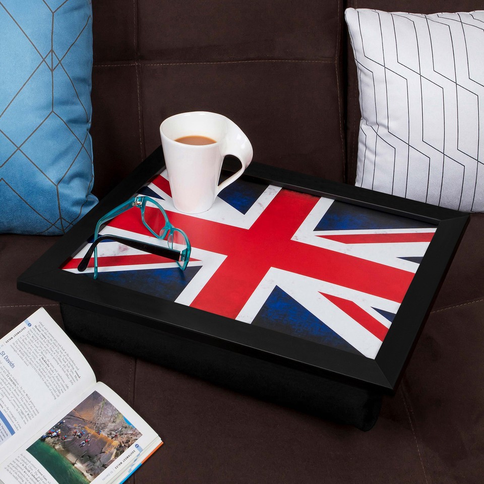 Spring Meadow Landscape View Vol.4 Lap Tray Cushioned Bean Bag Padded ...