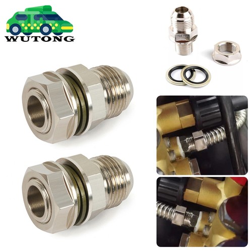 AN10 10AN Turbo Oil Pan / Oil Sump Return Drain Adapter Bung Fitting No ...