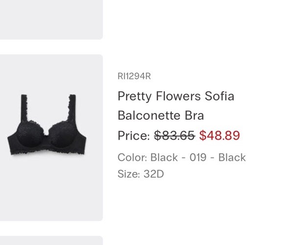 Intimissimi Pretty Flowers Sofia Balconette Bras X 3 32D WORN ONCE ...