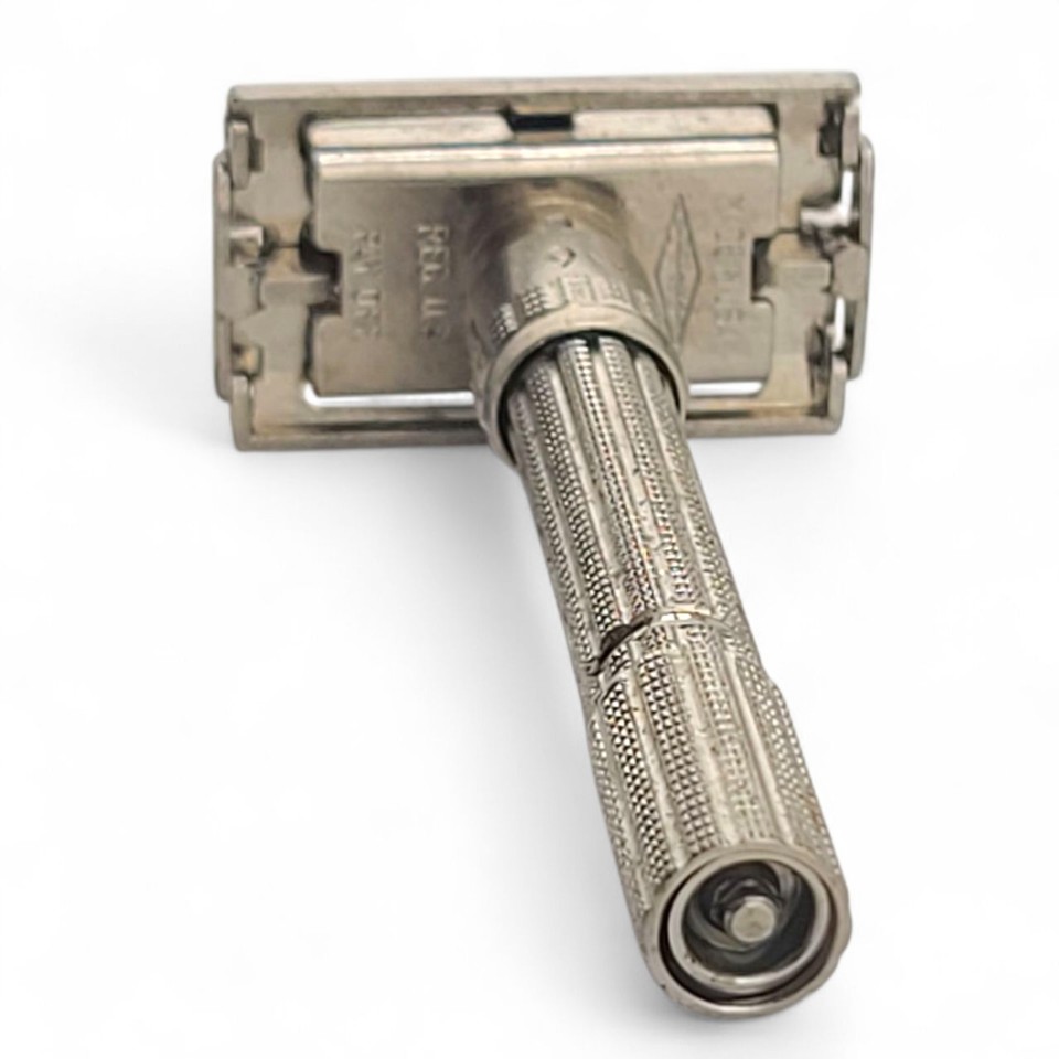 Vintage 1966 Gillette Slim Adjustable 1-9 DE Safety Razor L4 Nice ...