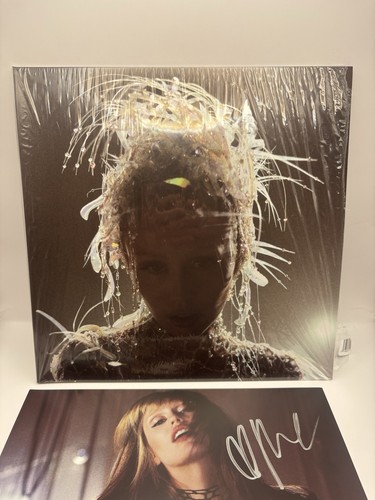 MILEY CYRUS SIGNED SOMETHING BEAUTIFUL LP SEA BLUE Autographed | eBay
