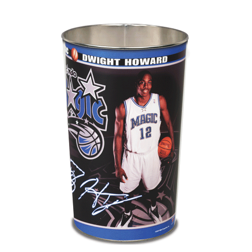 DWIGHT HOWARD ~ (1) NBA Orlando Magic 15 Inch Wastebasket Trash Can ...