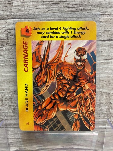 Marvel OVERPOWER OP CARNAGE BLADE HAND special TCG Trading Card Game | eBay
