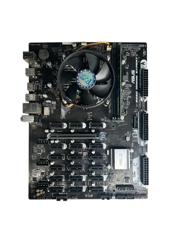 Full kit - MB / CPU / RAM / Cooler - Asus B250 Mining Expert 19 slot ...