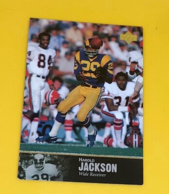 1997 upper deck UD NFL football legends Harold Jackson #118 Rams Fast ...