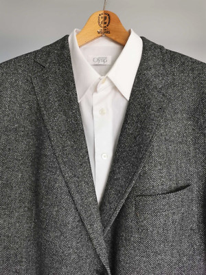 Winter Sakko CARL GROSS , Herren Jakett, Gr. 50, grau anthrazitt * w ...