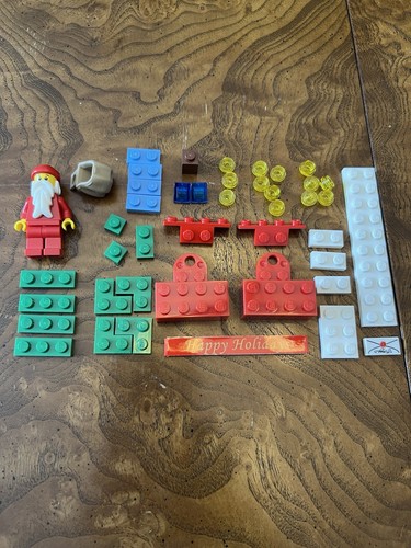 LEGO Christmas Holiday Magnet Set 853353 Santa Claus & Tree 2011 ...