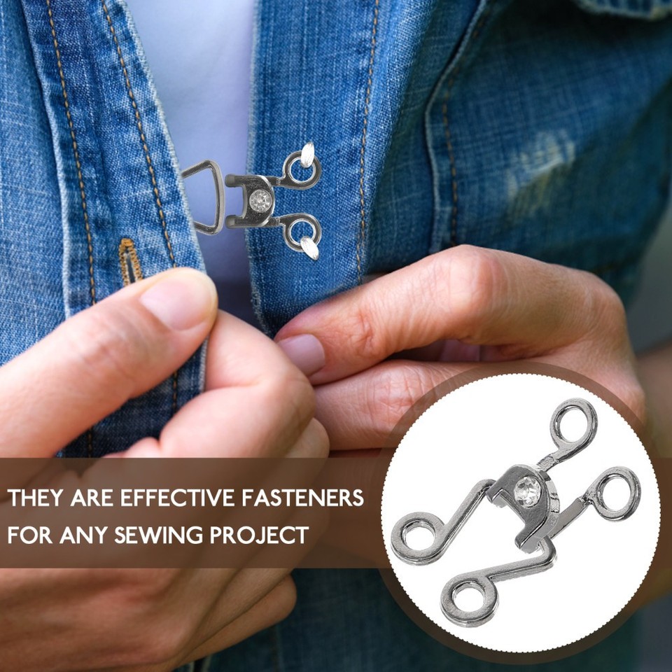 10pcs Clothes Connecting Buckle Cheongsam Eyes Closure Hook Bra ...