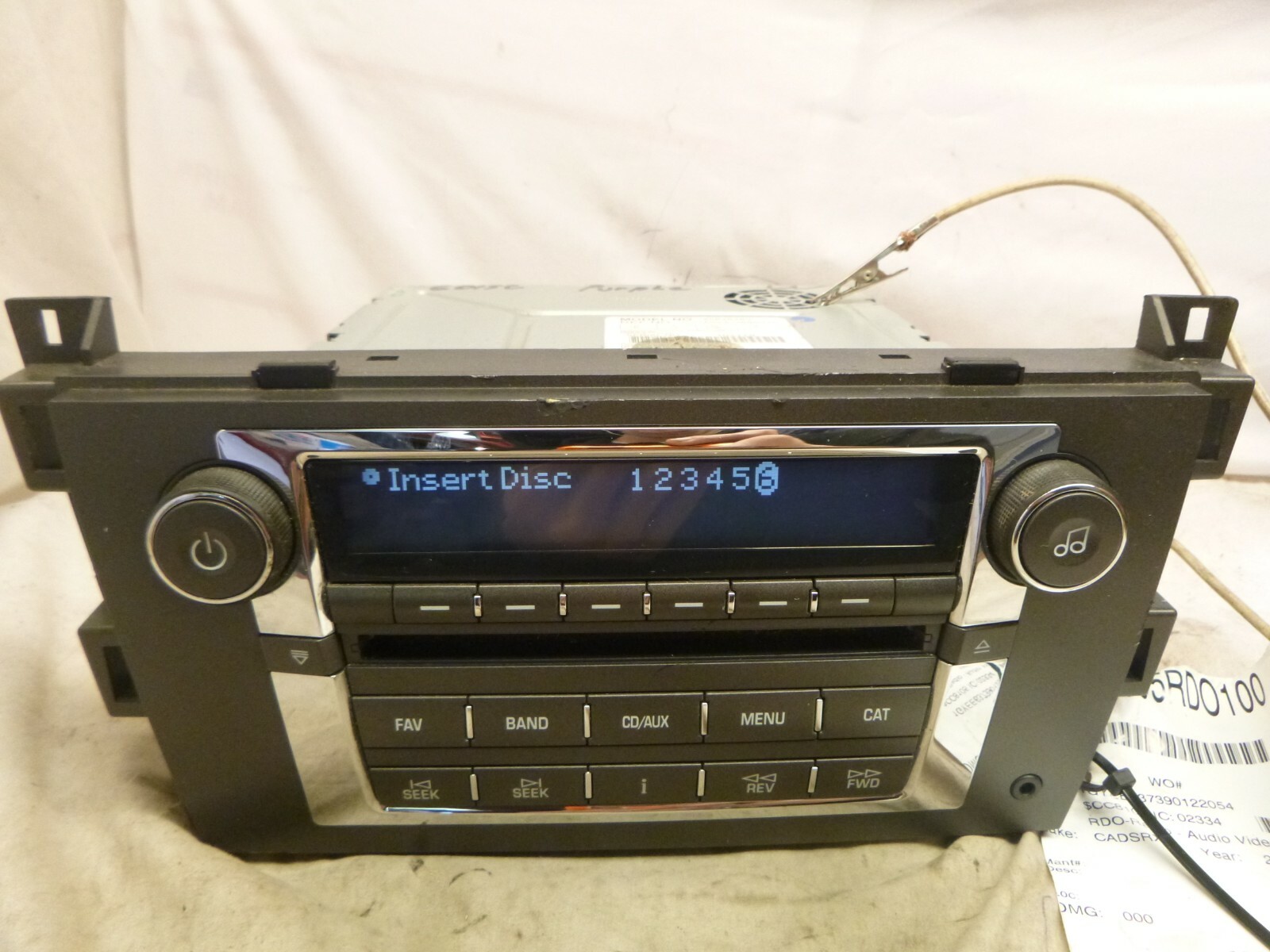 08 09 Cadillac DTS Radio 6 Cd Changer Mp3 Player 25849389 HLQ97 | eBay
