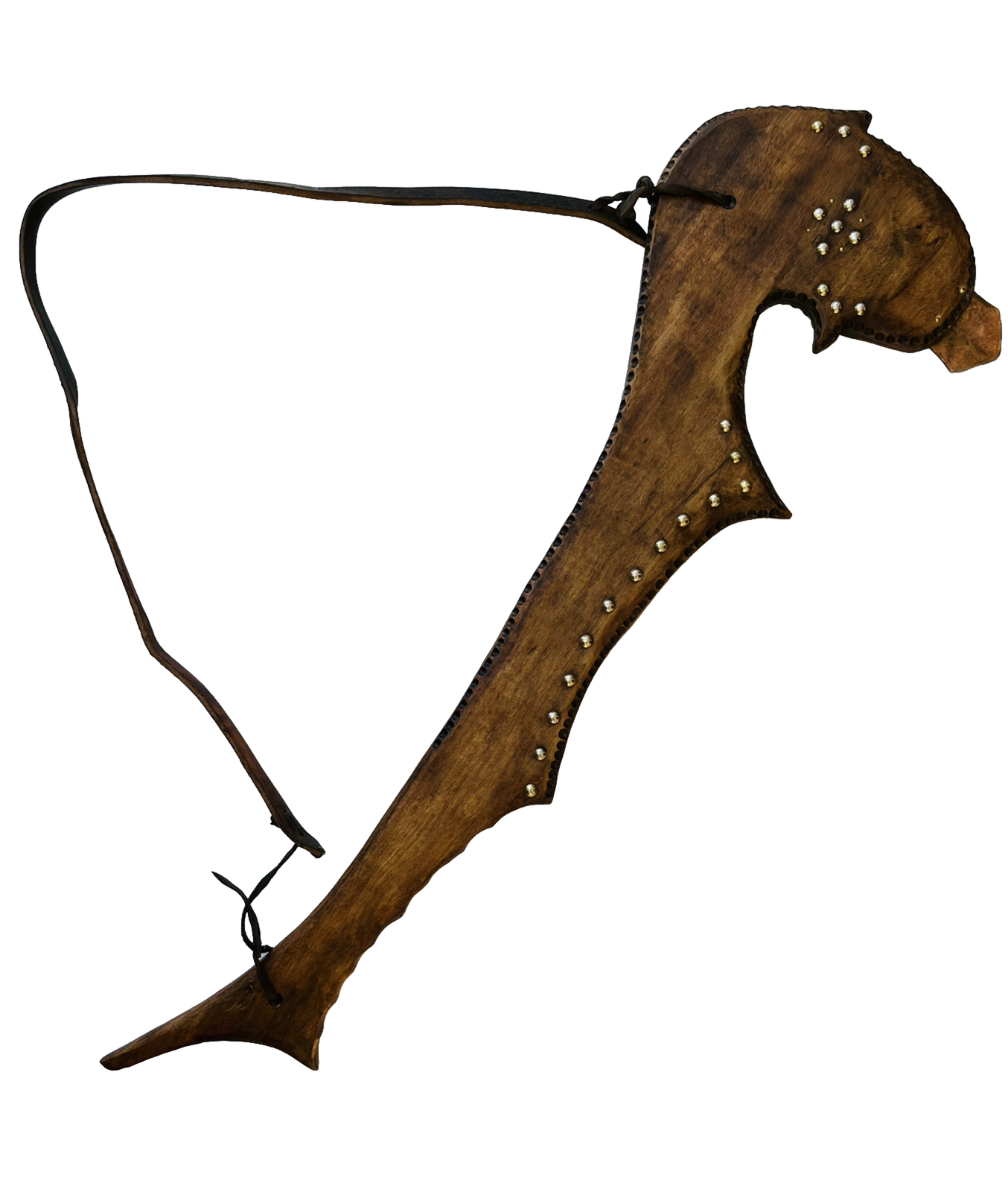 1860 Sioux Gunstock War Club Reproduction, Hard Rock Maple, Hand Tooled ...