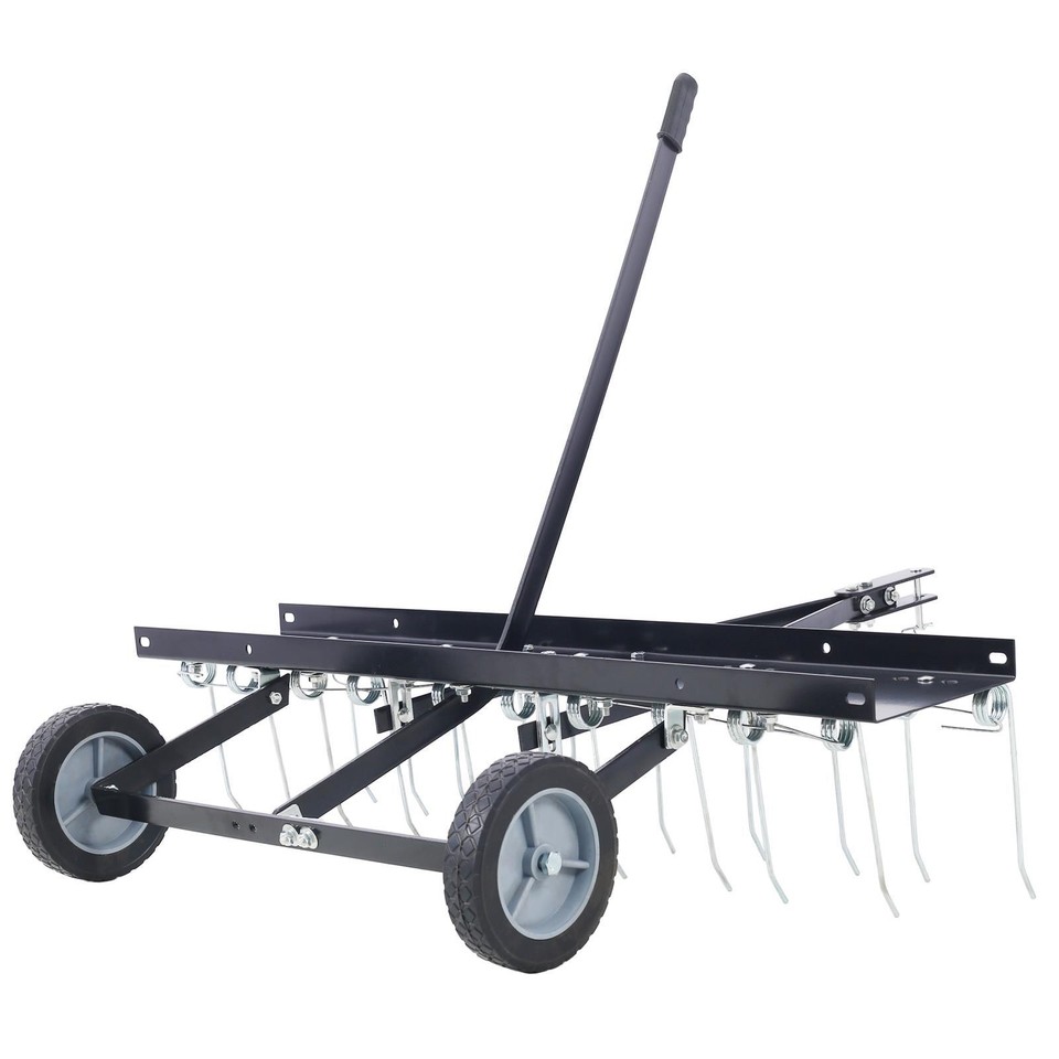 40-Inch Lawn Sweeper Tow Behind Dethatcher Tine Tow Dethatcher Pull ...