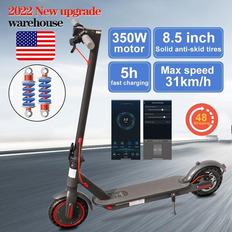 Electric Scooter Adult Folding Anti-skid Speed Motor Skateboard Safe ...