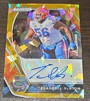2021 Panini Prizm Draft Picks Tedarrell Slaton Orange Auto DPA-TES | eBay