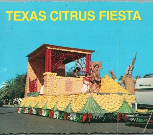 TEXAS CITRUS FIESTA Parade Float TX U.S.A. Postcard Post1981 Die cut | eBay
